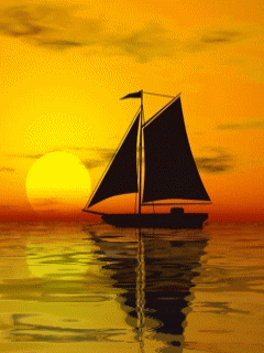 Bote velero en la mar - Fondos de Pantalla para Celular