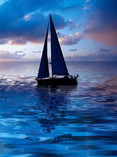 Bote en el mar - Fondos de Pantalla para Celular